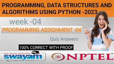 Programming Data Structures And Algorithms Using Python Week 04 Programming Assignment Answers