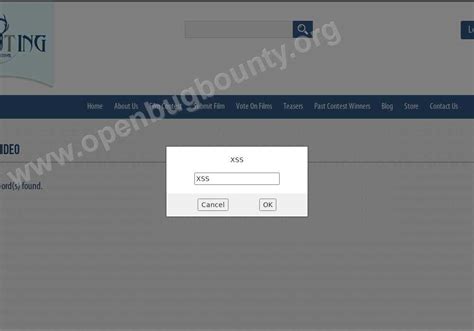 Huntingfilmfest Cross Site Scripting Vulnerability OBB Open Bug Bounty