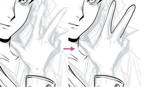 애니메이션 캐릭터의 디지털 선화 그리는 요령 그림 피규어 드로잉 그림 배우기