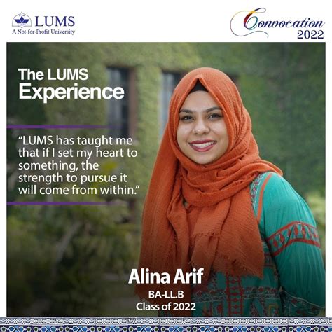 Lums Looking Back At Her Lums Journey Alina Arif Shares Facebook