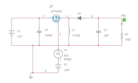 Buck Boost Converter Multisim Live