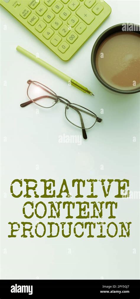 Conceptual Caption Creative Content Production Internet Concept