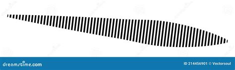 Horizontal Dashed Segmented Lines Design Shape Element Stock Vector