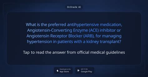 What Is The Preferred Antihypertensive Medication Angiotensin Converting Enzyme Ace Inhibitor