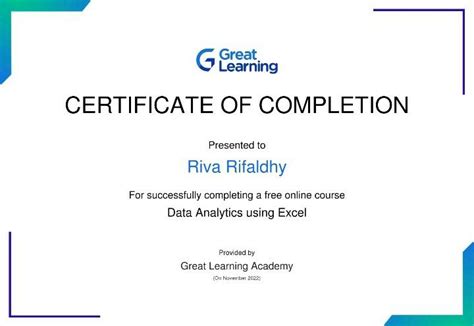 Greatlearningacademy Greatlearning Glacertificate Dataanalytics Riva Rifaldhy