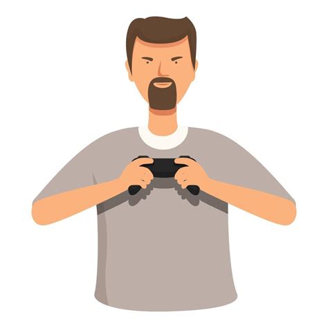 Controller Character Icon Cartoon Vector Room Tv Game 41278293 Vector