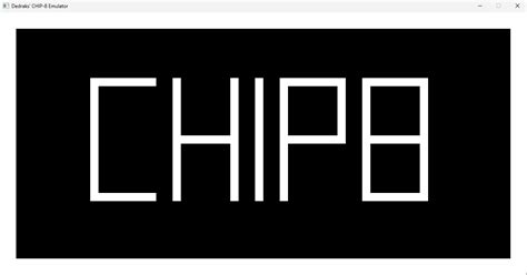 A CHIP Emulator Interpreter In Rust