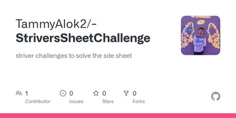 Alok Tamrakar On Linkedin Tammyalok2 Striverssheetchallenge
