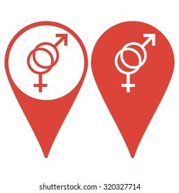 Red Pin Icon Set Gps Pointer Stock Vector Royalty Free 2132018731 Shutterstock