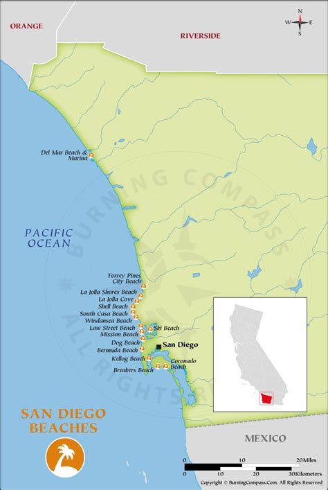 Florida Atlantic Coast Beaches Flbeaches Usa Map Beaches