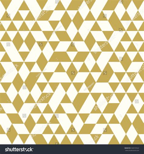 Seamless Golden Pattern Geometric Shapes Stock Vector Royalty Free