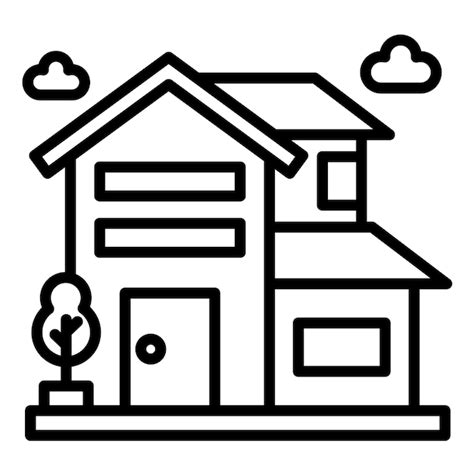 Premium Vector Villa Vector Illustration Style