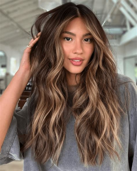 Dark Brunette With Face Framing Highlights Artofit