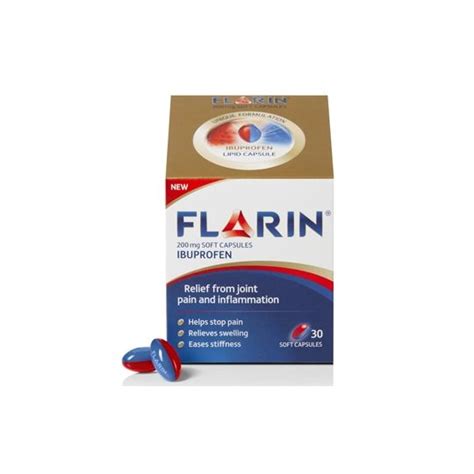 Flarin 200mg Soft Capsules 30s General Painkillers
