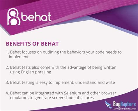 Bugraptors Software Testing Company On Linkedin Behat Is An Open