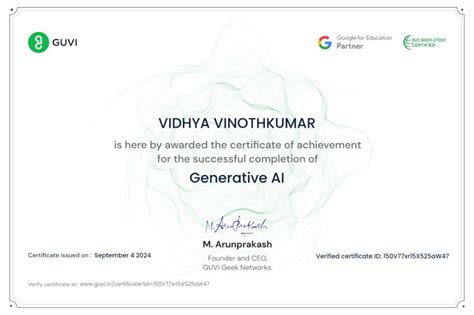 vidhya v on linkedin generativeai artificialintelligence