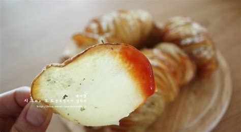 감자튀김 아코디언 감자칩