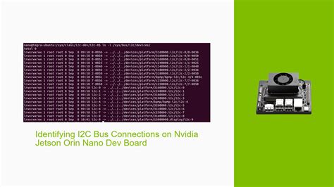 Identifying I2c Bus Connections On Nvidia Jetson Orin Nano Dev Board