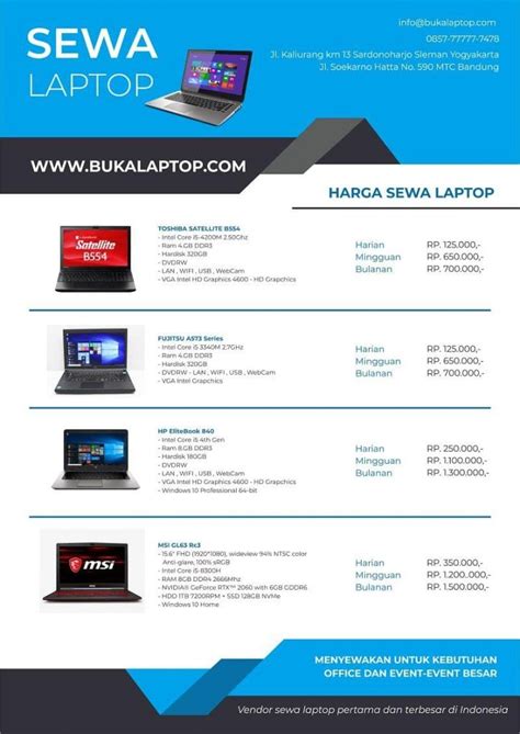 Sewa Laptop Jogja Sewa Laptop Jogja Rental Laptop Jogja