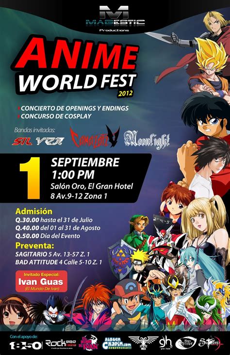 Guatemala Otaku Anime World Fest 2012 Flyer