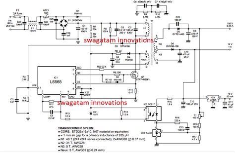 Smps Circuit Diagram With Explanations