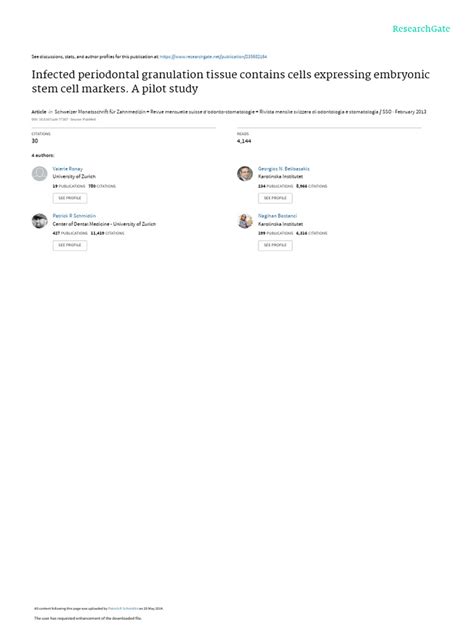 Smfz 01 2013 Granulation Tissue Pdf Real Time Polymerase Chain Reaction Periodontology