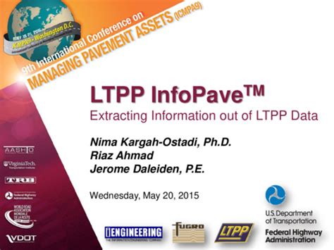 Long Term Pavement Performance Ltpp Infopave Extracting Practical