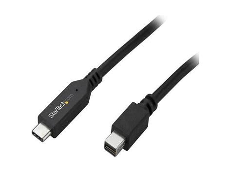 StarTech Com 1m 3 Ft USB C To Mini DisplayPort Cable USB C To MDP Cable 4K 60Hz Black