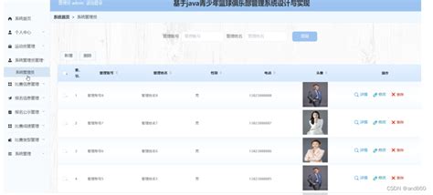 Javaphpnodejspython基于java青少年篮球俱乐部管理系统设计与实现【2024年毕设】 Csdn博客