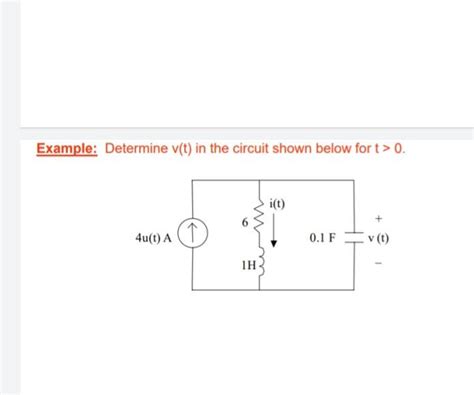 Solved Example Determine V T In The Circuit Shown Below Chegg Com