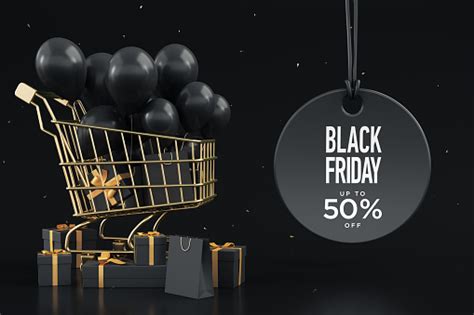 블랙 프라이데이 선물 와 풍선 에서 쇼핑 카트 개념 스톡 사진 쇼핑 카트에 대한 스톡 사진 및 기타 이미지 쇼핑 카트 풍선 0명 Istock