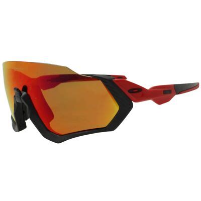 Oakley Oo 9401 0837 Polarized Flight Jacket Matte Black Redline Prizm