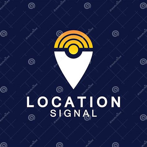 Pointer Map With Wifi Internet Signal Location Connection Icons Logo