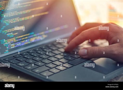 Codierung Auf Dem Bildschirm Fotos Und Bildmaterial In Hoher
