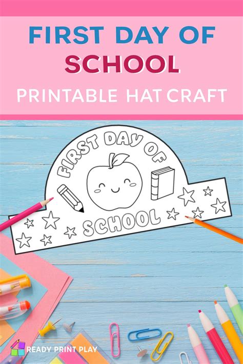 First Day Of School No Prep Crown Crafts Back To School Rainbow Hat