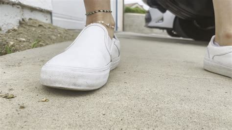 Girl Steps On Ants In Vans
