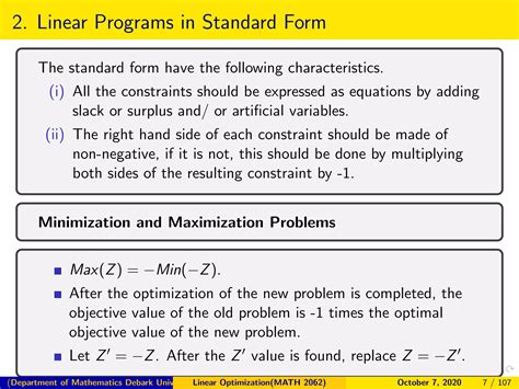 Chapter 4 Simplex Method Ppt PPT