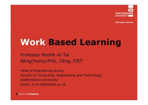 Challenges In Work Based Learning