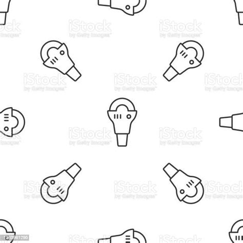 회색 라인 앵글 그라인더 아이콘은 흰색 배경에 원활한 패턴을 격리 벡터 각도에 대한 스톡 벡터 아트 및 기타 이미지 각도 강철 건설 기계류 Istock