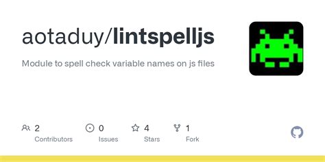 Github Aotaduylintspelljs Module To Spell Check Variable Names On