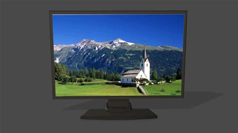 3d Model Computer Lcd Vr Ar Low Poly Cgtrader