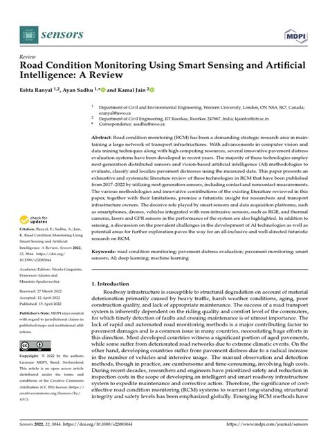Road Condition Monitoring Pdf Road Surface Road