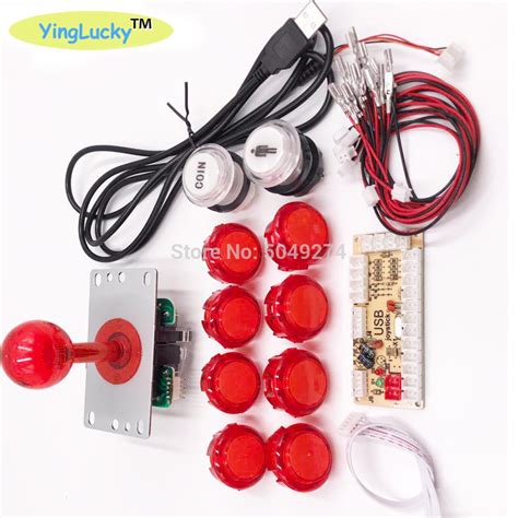 Yinglucky Zero Delay Arcade Joysticks DIY Kit USB Encoder To PC Arcade Sanwa Joystick Sanwa