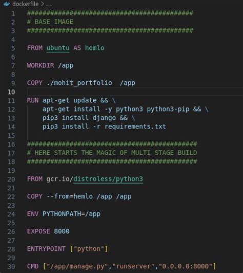 Nitin Mehta On Linkedin Docker Containerization Devops Multistagebuilds Techskills