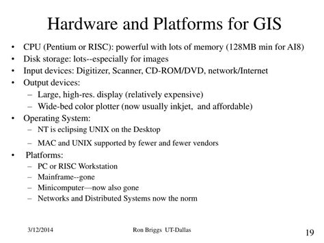 PPT GIS Software Hardware Overview PowerPoint Presentation ID
