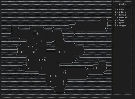Ascii Map Generator Joshua Bourgeot