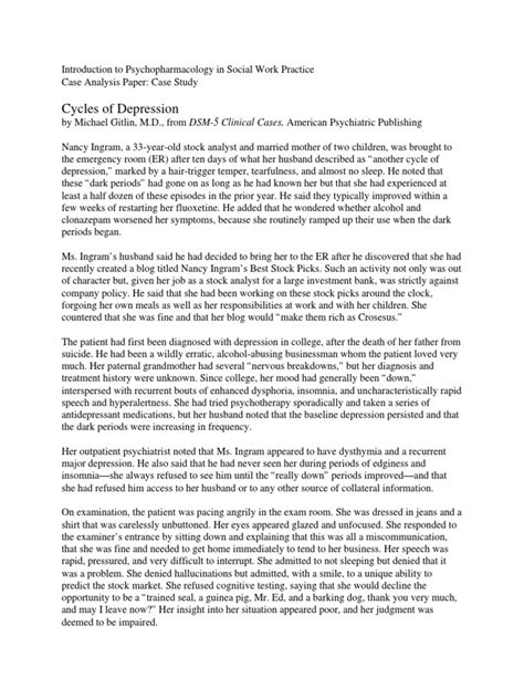 Case Analysis Paper Case Study Pdf