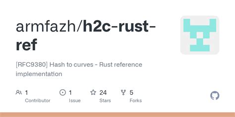Github Armfazhh2c Rust Ref Rfc9380 Hash To Curves Rust Reference Implementation
