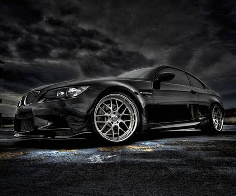 روعة منتصف الليل جمال بي إم دبليو الأسود الخلفية تحميل إلى هاتفك