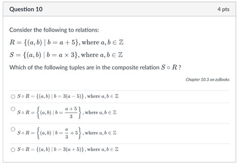 Solved Consider The Following To Relations R A B B A Chegg Com